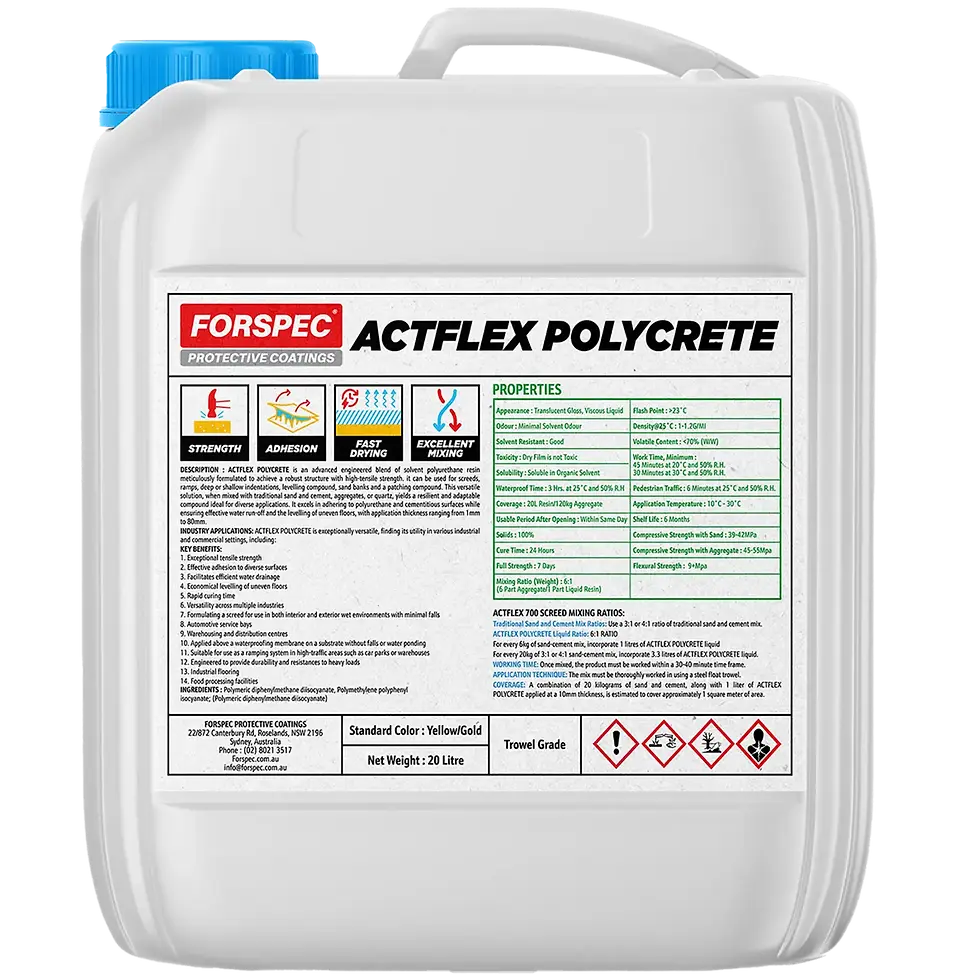Products | Forspec Protective Coatings | Waterproofing Solutions Australia